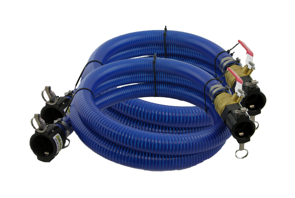 Geo-Flo, Flush Cart Hose Assembly, set of 2, 10' --1” CAM Fittings, Lo ...