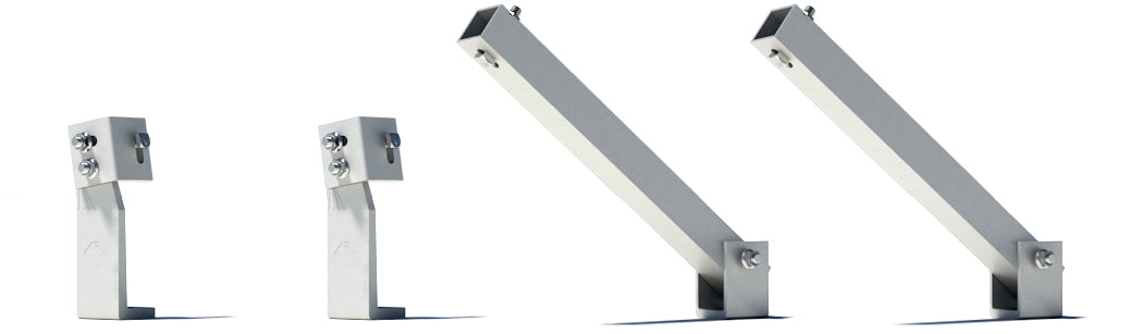 IronRidge Fixed Tilt Leg Kit, 15", Mill Finish – Supplied Energy